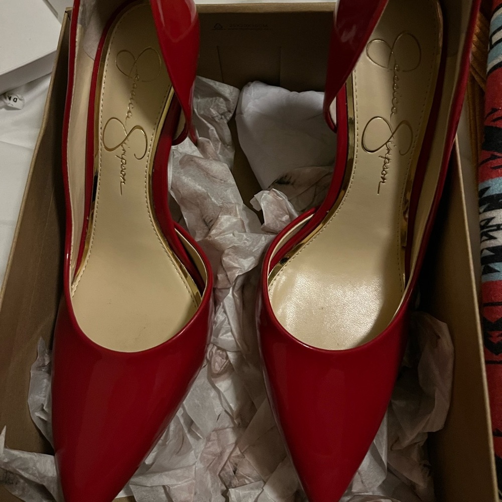 Jessica Simpson Red Heals - Gem